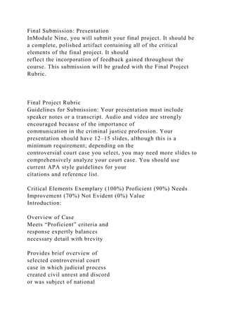 CJ 560 Final Project Guidelines and RubricOverviewThe fi.docx
