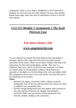 CJA 215 Exceptional Education / snaptutorial.com | Crime & Harmful Acts ...