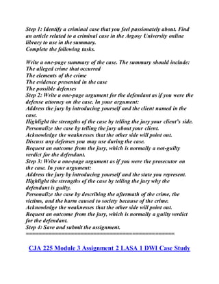 CJA 225 STUDY Inspiring Innovation--cja225study.com