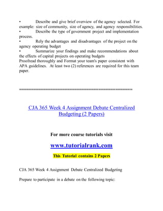 CJA 365 Effective Communication/tutorialrank.com