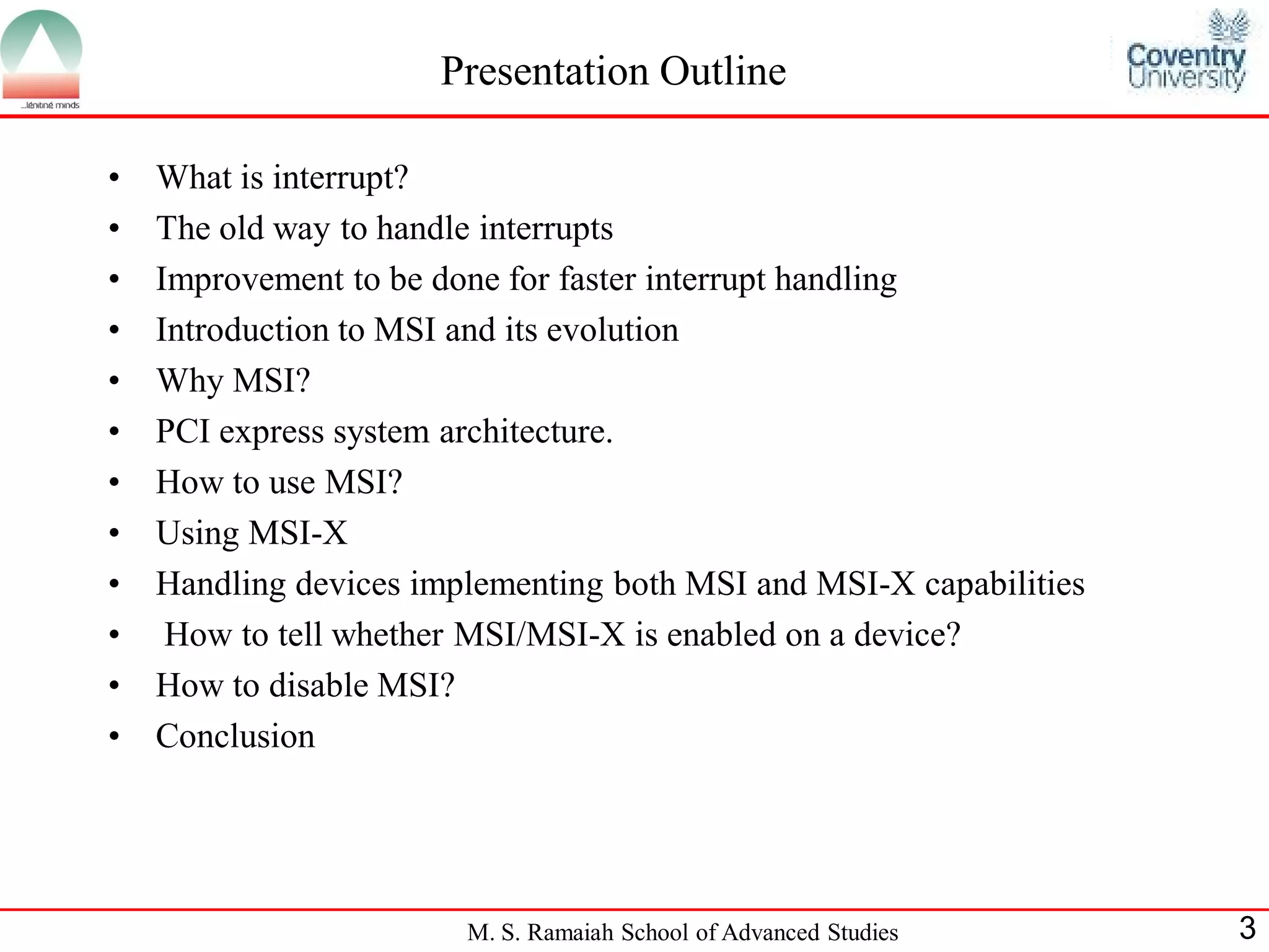 Message Signaled Interrupts | PDF
