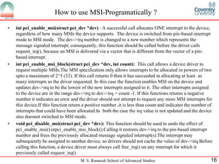 Message Signaled Interrupts | PDF