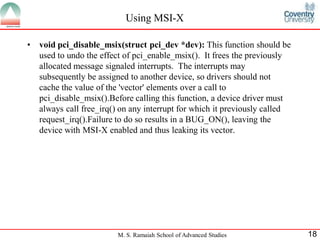 Message Signaled Interrupts | PDF