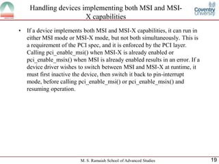 Message Signaled Interrupts | PDF