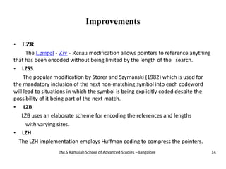 Cjb0912010 lz algorithms | PPTX
