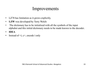 Cjb0912010 lz algorithms | PPTX