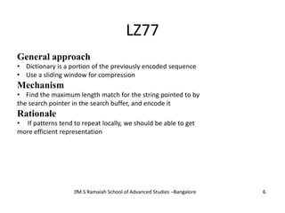 Cjb0912010 lz algorithms | PPTX