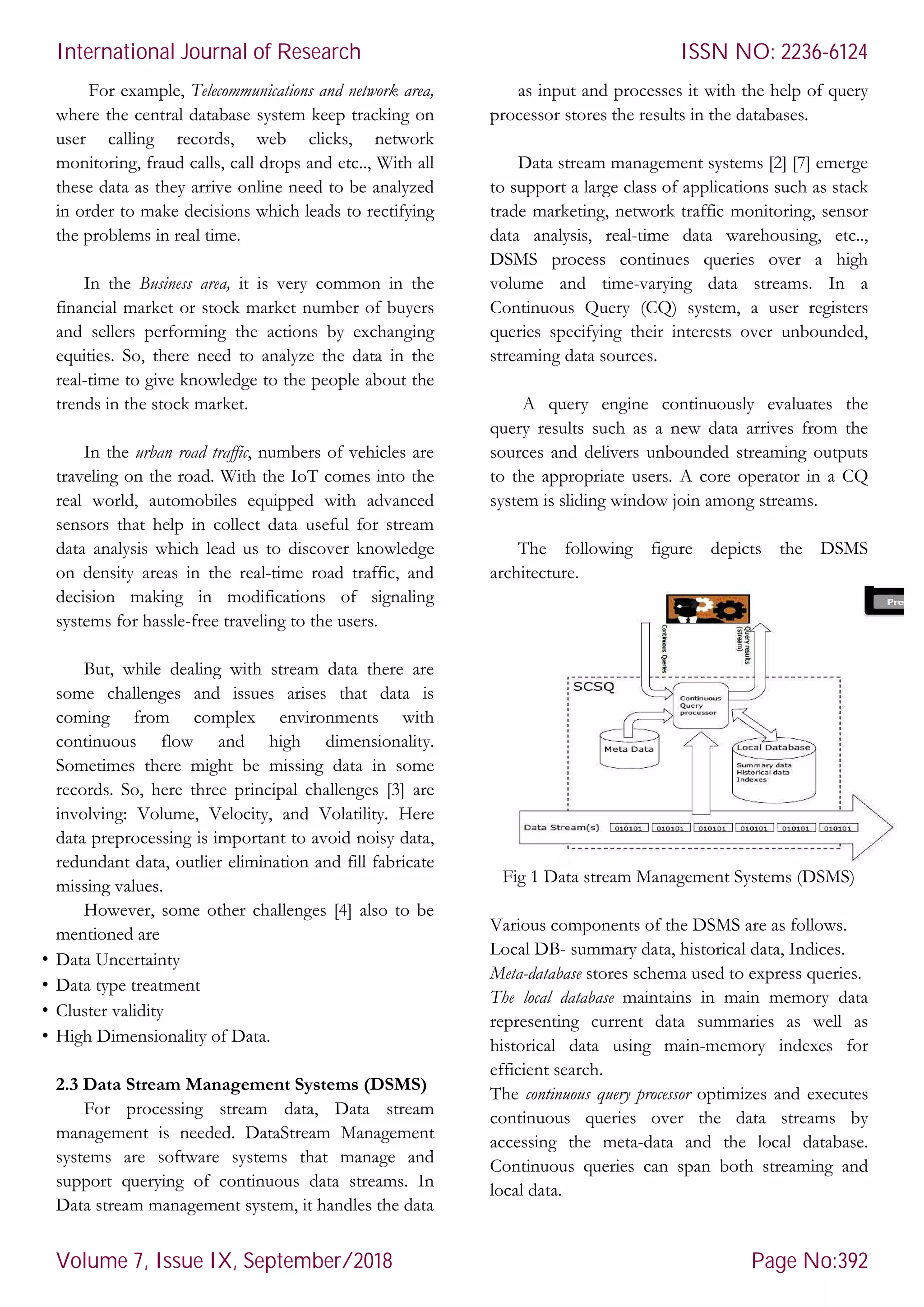 Mining Stream Data using k-Means clustering Algorithm | PDF