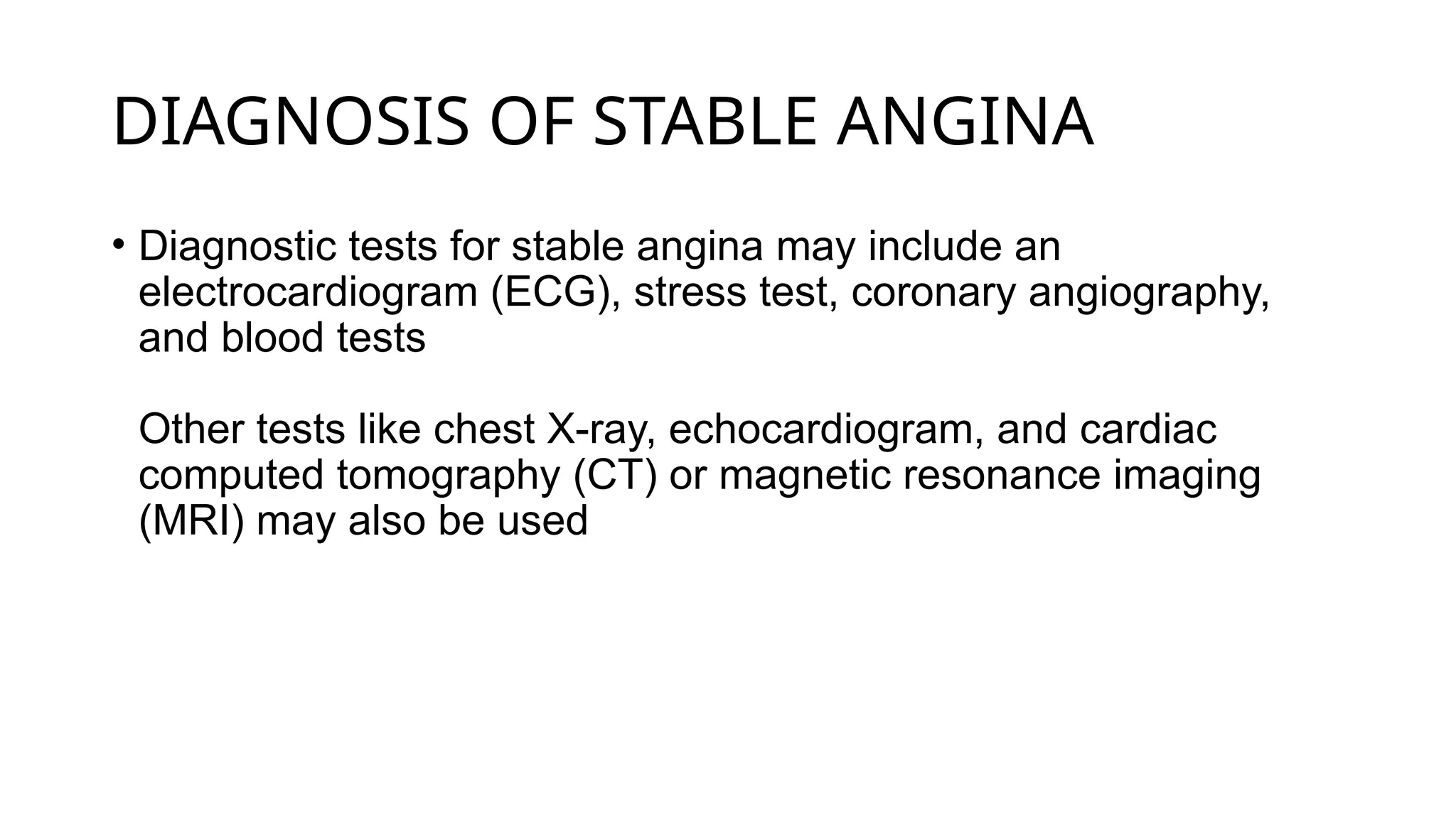 Angina pectoris and management[Stable Angina] | PPT