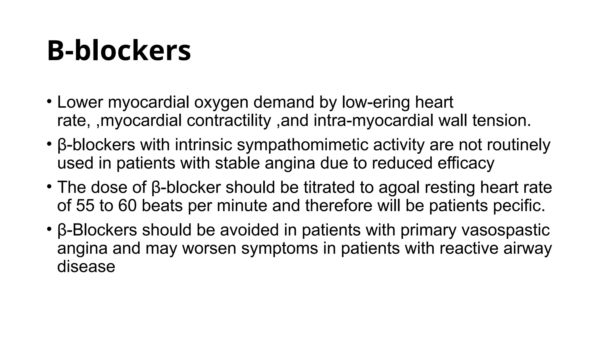 Angina pectoris and management[Stable Angina] | PPT
