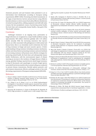 Disinfection of Mycotic Species Isolated from Cases of Bovine Mastitis ...