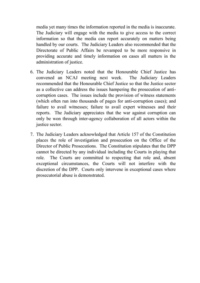 Cj milimani statement 1 2-19 -judiciary | PDF | Civic affairs | Politics