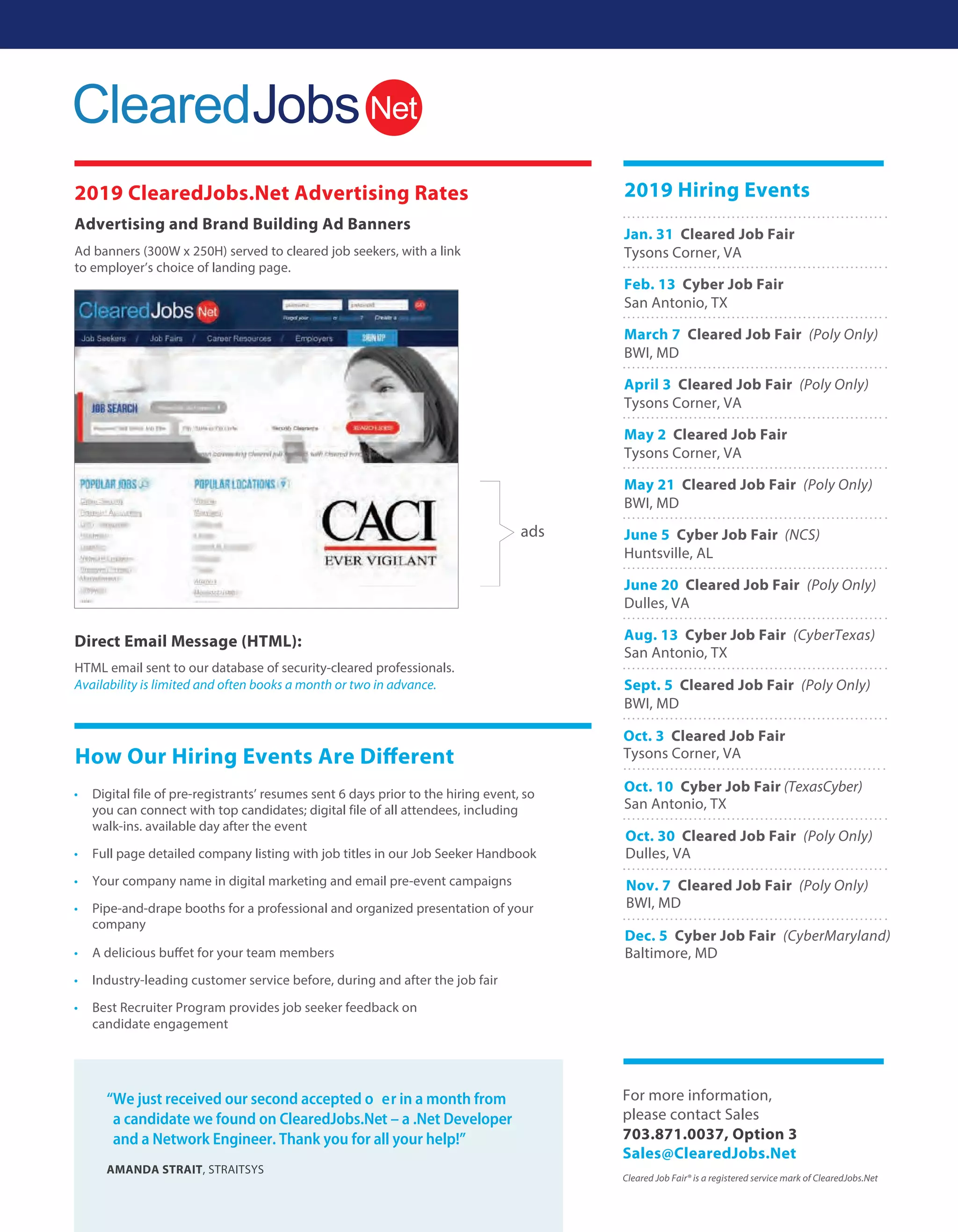 ClearedJobs.Net Services for Employers | PDF