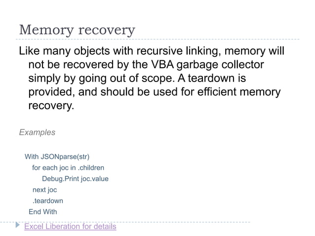 Javascript Like Objects And Json Processing In Vba Ppt 4517