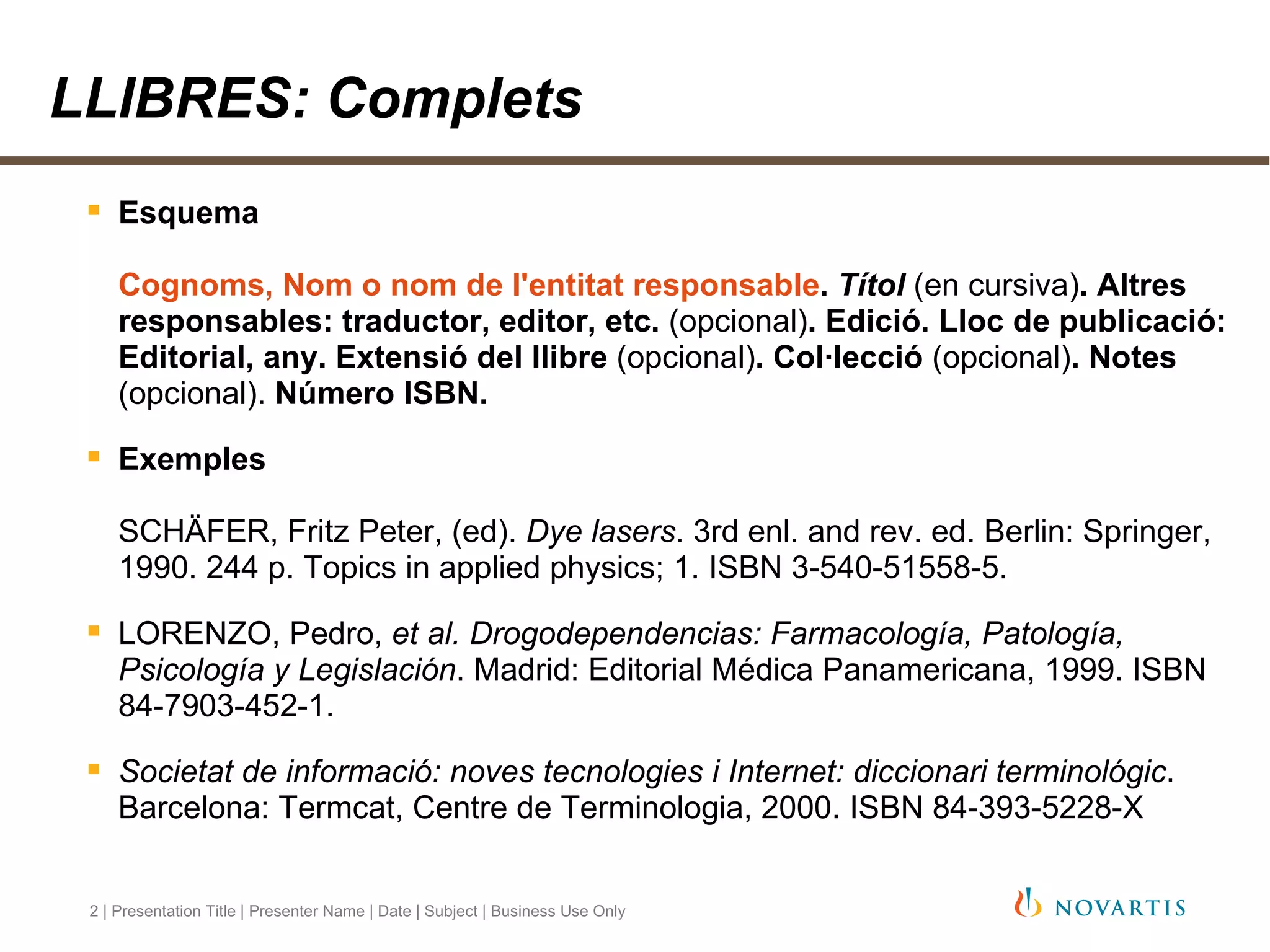 ORDENACION DE LA BIBLIOGRAFIA | PPT