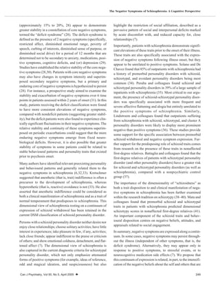 The Negative Symptoms of Schizophrenia | PDF