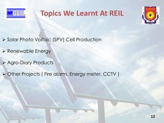 REIL, solar panel production & LG Electronics | PPTX