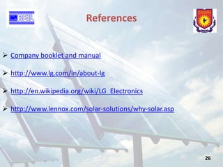 REIL, solar panel production & LG Electronics | PPTX