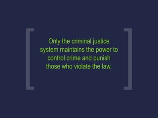 Criminal Justice Presentation | PPTX