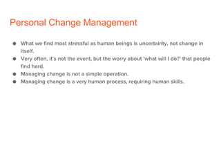 Personal Change Management | PPTX