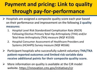 Webinars: Comprehensive Care for Joint Replacement Model - Final Rule ...