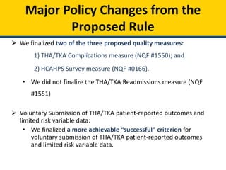 Webinars: Comprehensive Care for Joint Replacement Model - Final Rule ...