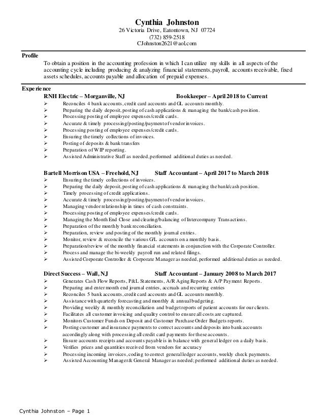 Cj resume