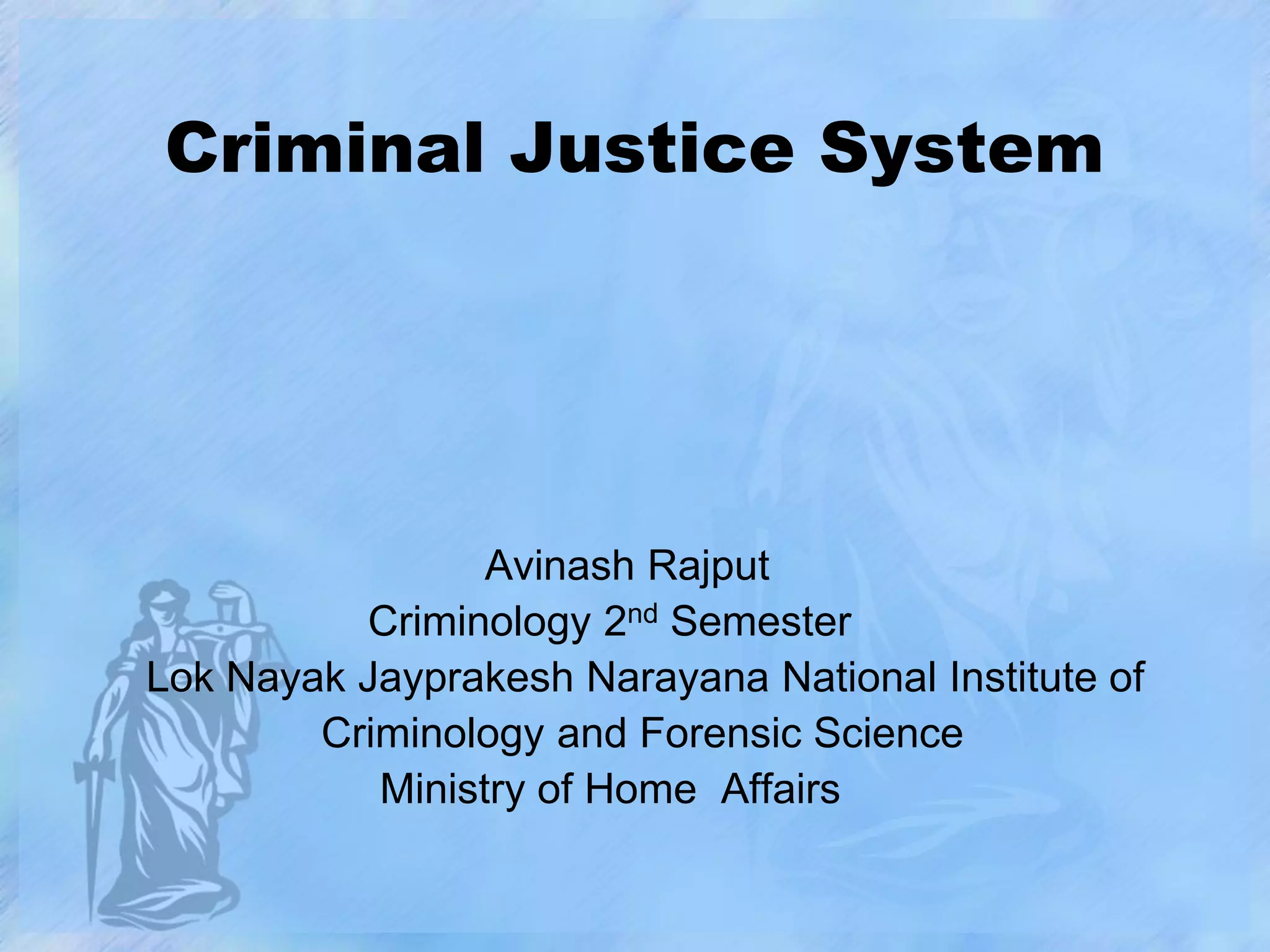 Criminal Justice System | PPT