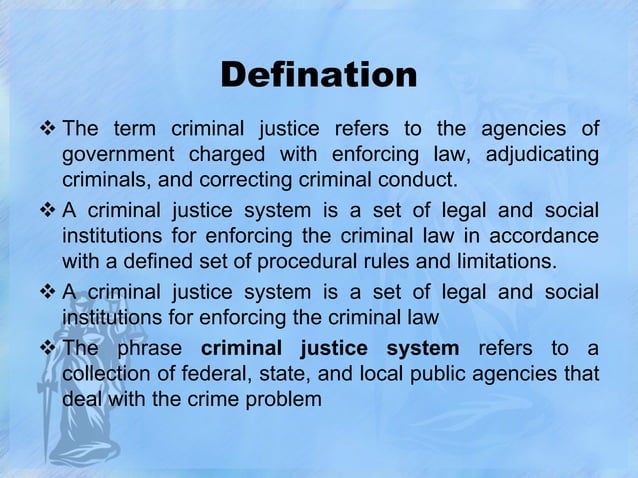 Criminal Justice System | PPTX