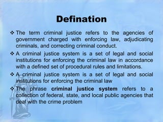 Criminal Justice System | PPT
