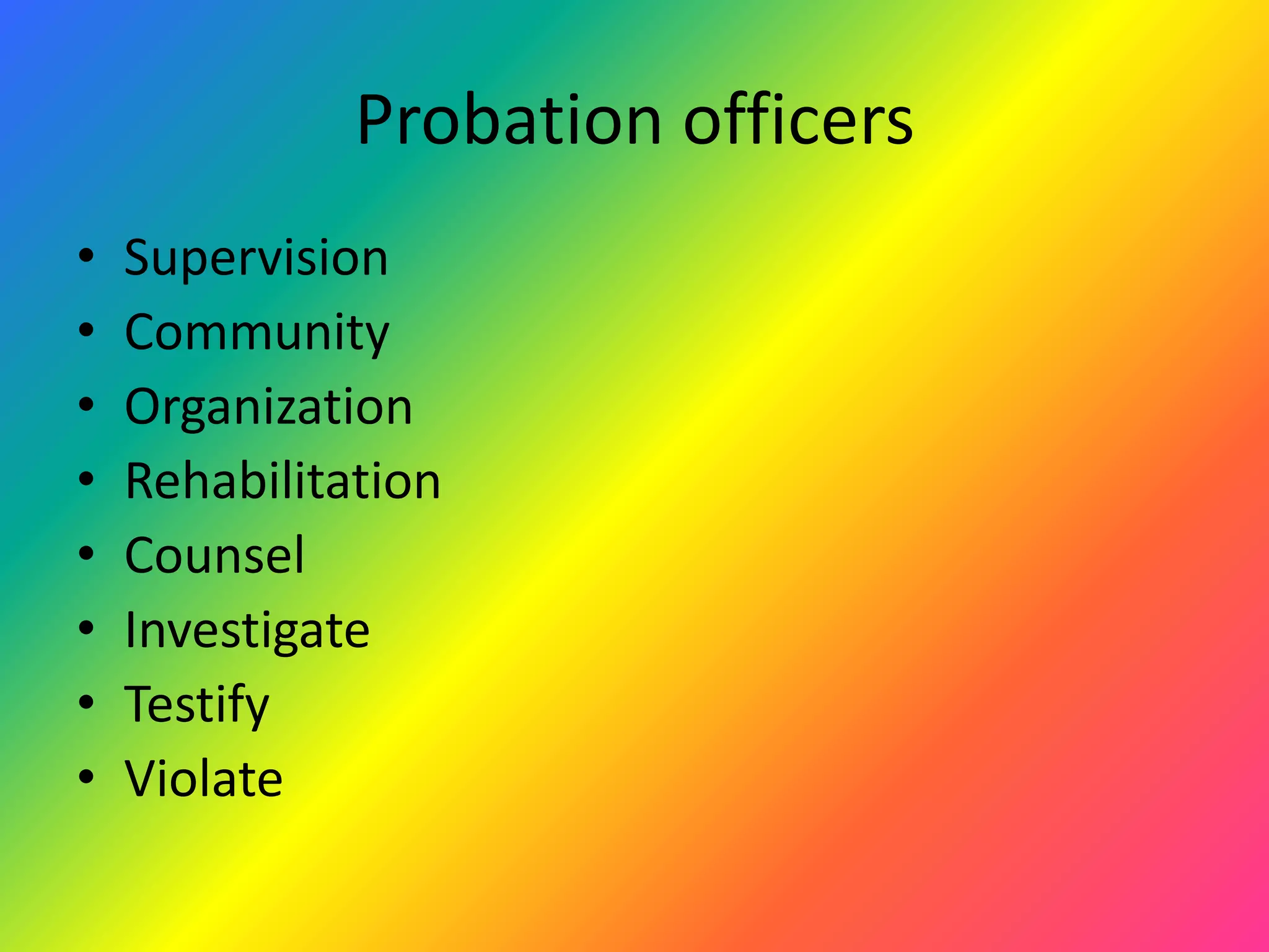 Cjs240 probation presentation | PPT