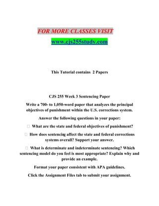 CJS 255 STUDY Education Counseling--cjs255study.com