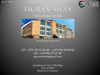 Tigran Mets CJSC.Equipment | PPTX