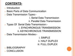 Presentation on DATA COMMUNICATION by Cj Subham | PPTX | Computer Networking | Computing