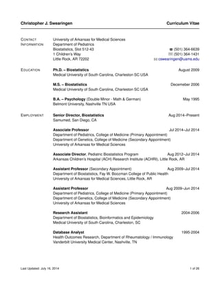 Curriculum Vitae | PDF