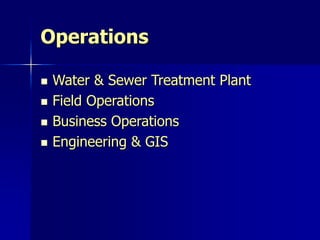 Palm Bay Utilities Update | PPT