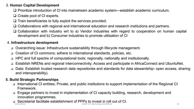 Reflections on SADC Cyberinfrastructure Framework/Colin Wright | PPT