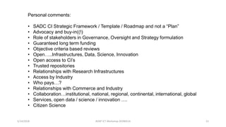 Reflections on SADC Cyberinfrastructure Framework/Colin Wright | PPT