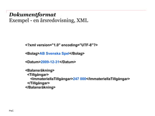 Öppen data - Arena e-förvaltning 20101102 | PPT