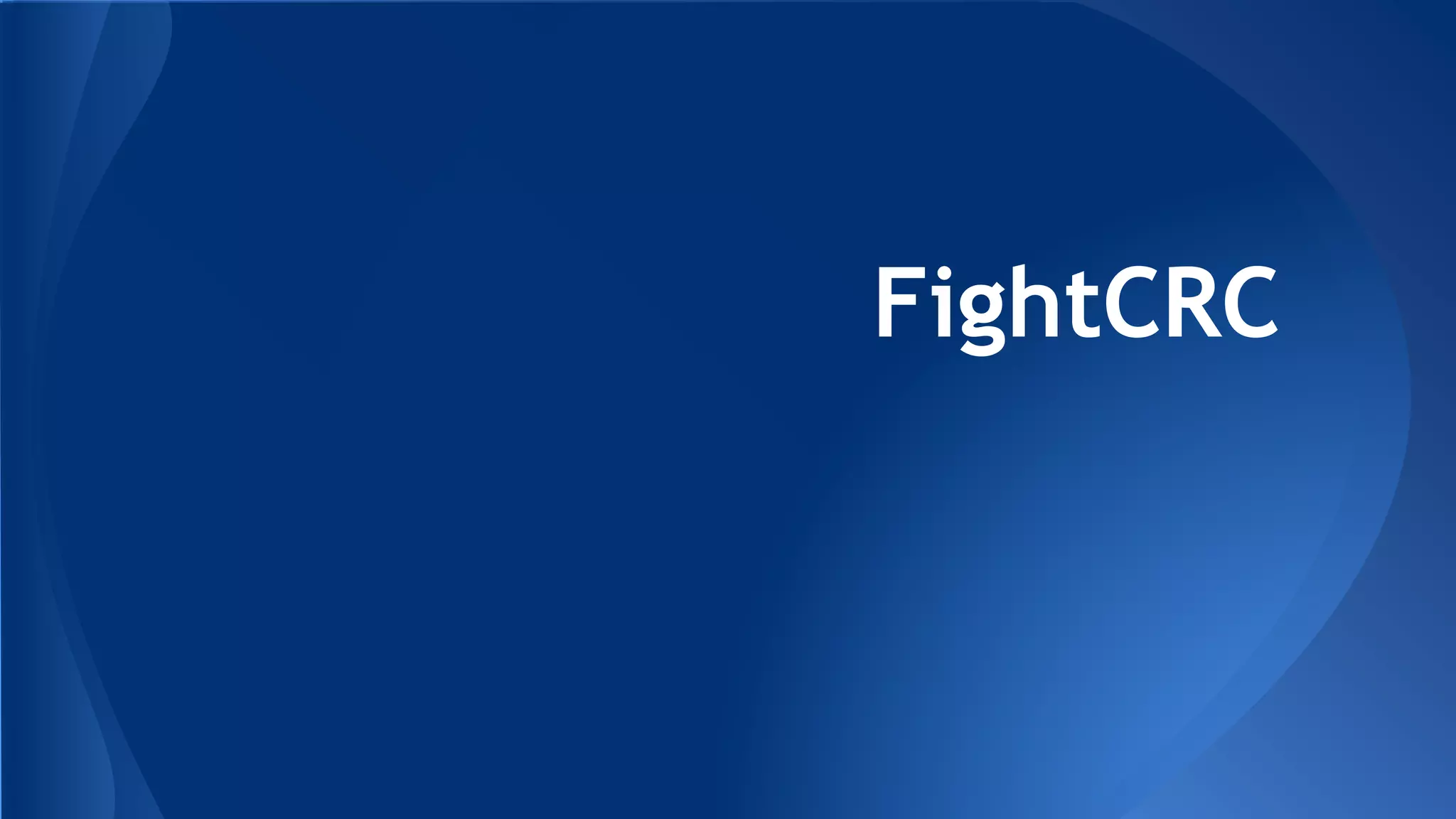Fight crc slideshow | PPT