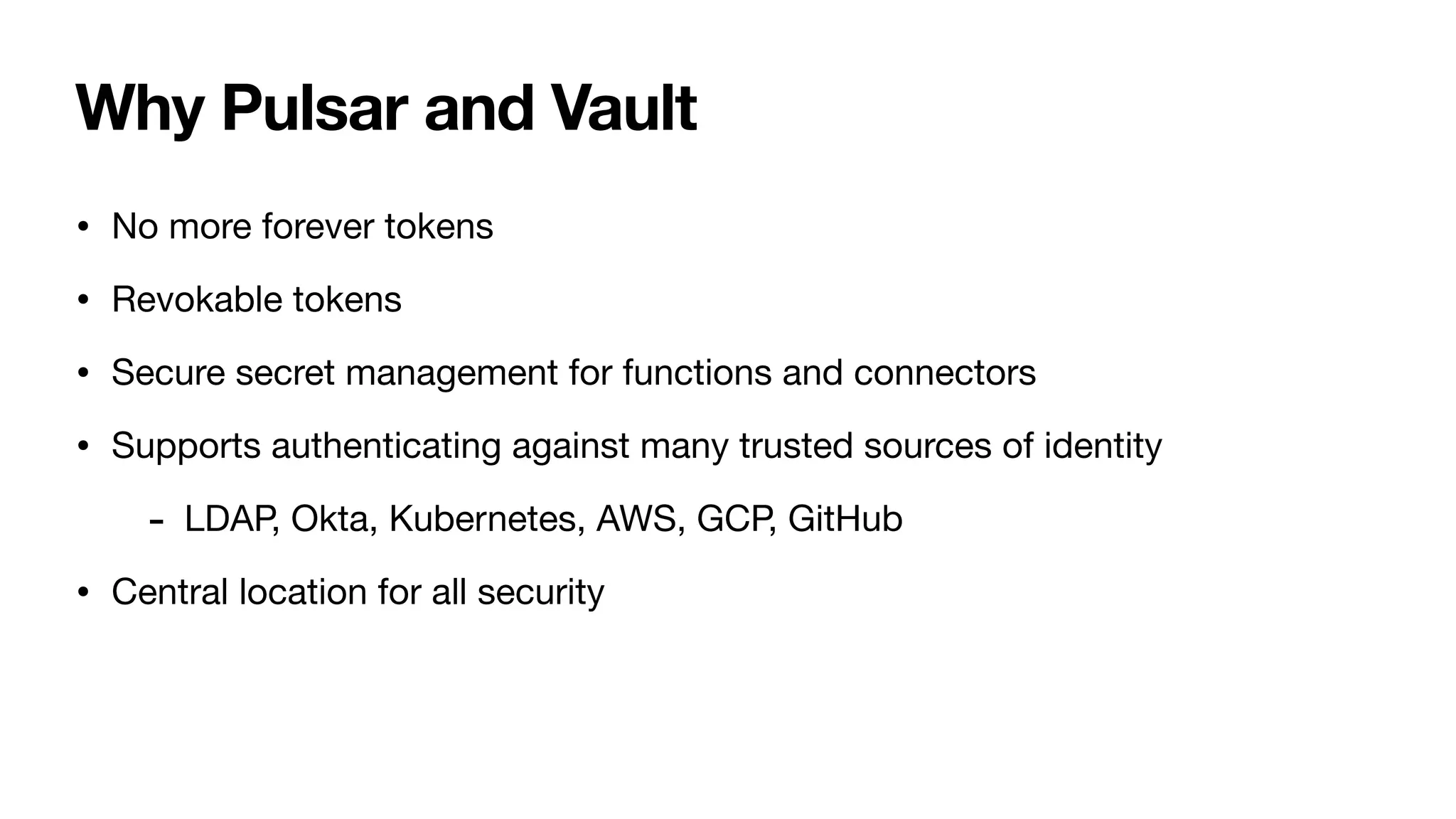 Securing your Pulsar Cluster with Vault_Chris Kellogg | PDF
