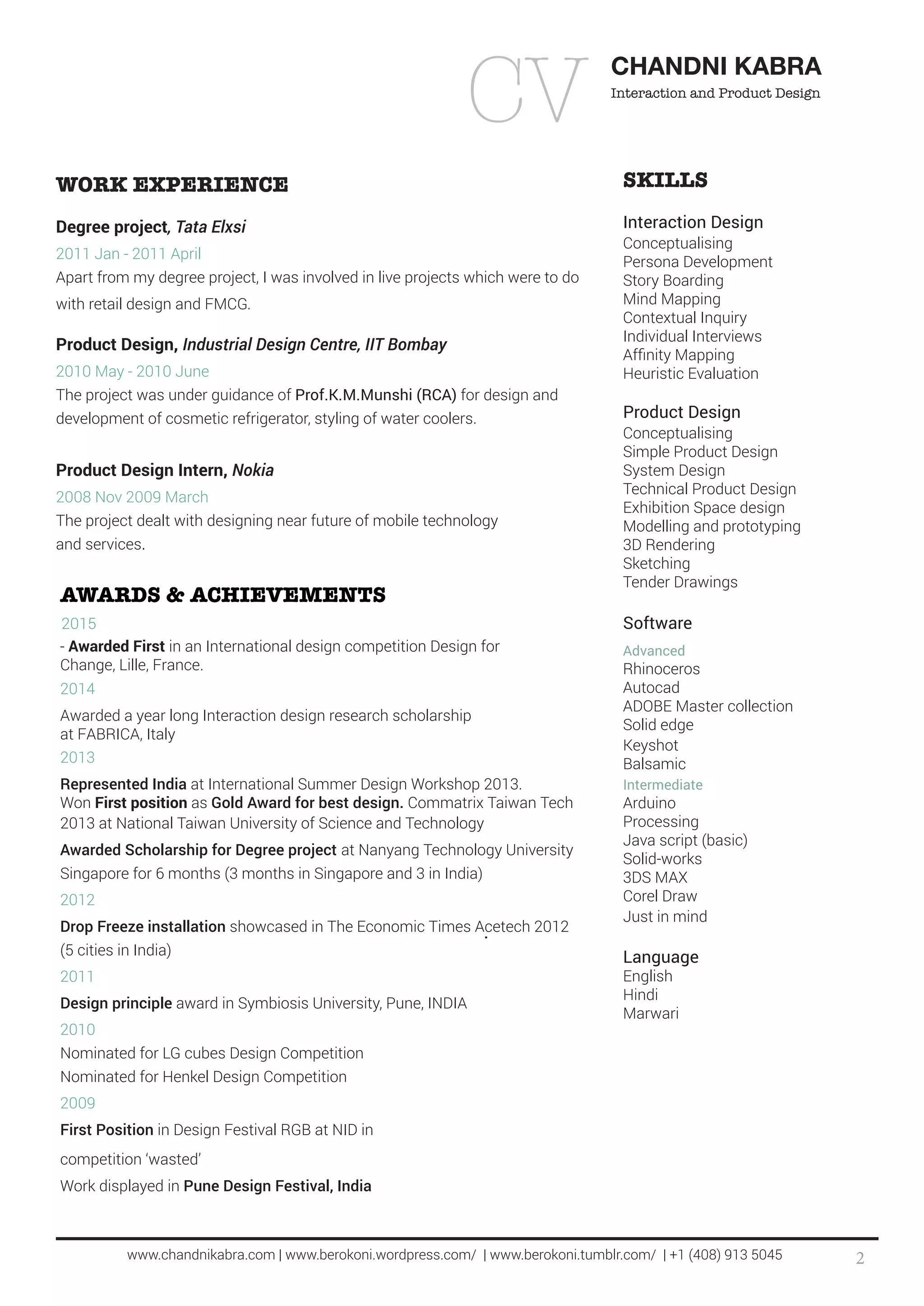 Chandni Kabra resume | PDF