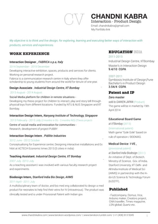 Chandni Kabra resume | PDF
