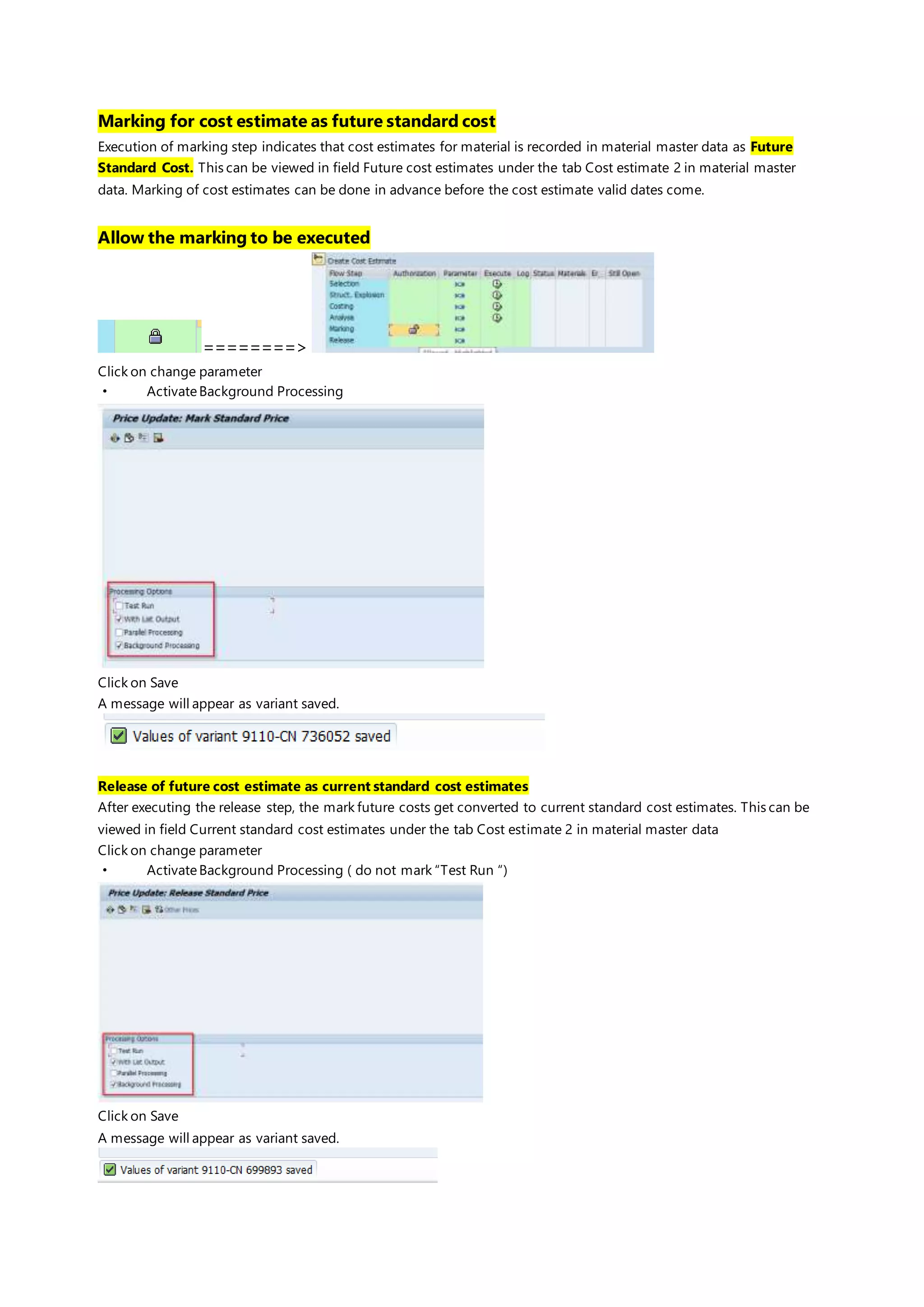 CK40N-Automation of Standard Cost Estimate | DOCX