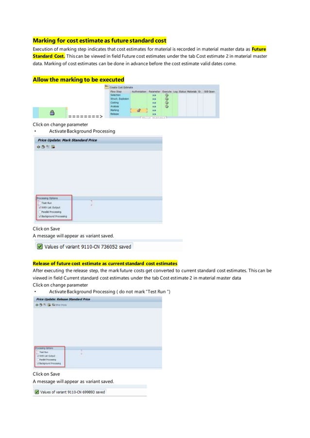 CK40N-Automation of Standard Cost Estimate | DOCX | Technology & Computing