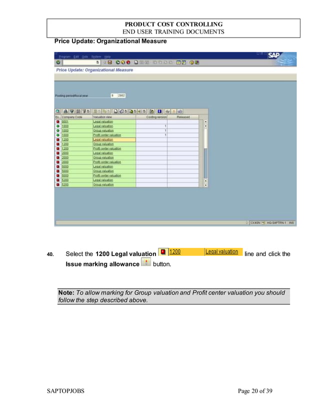 SAP HANA Product Costing / Cost center accounting | PDF