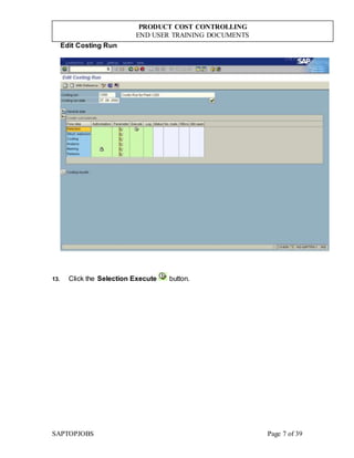 SAP HANA Product Costing / Cost center accounting | DOC | Business ...