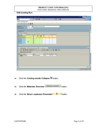 SAP HANA Product Costing / Cost center accounting | DOC | Business Accounting & Finance | Business