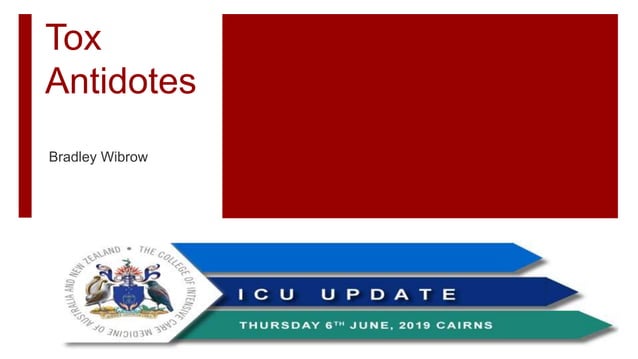 Antidotes by Dr Brad Wibrow | PPT