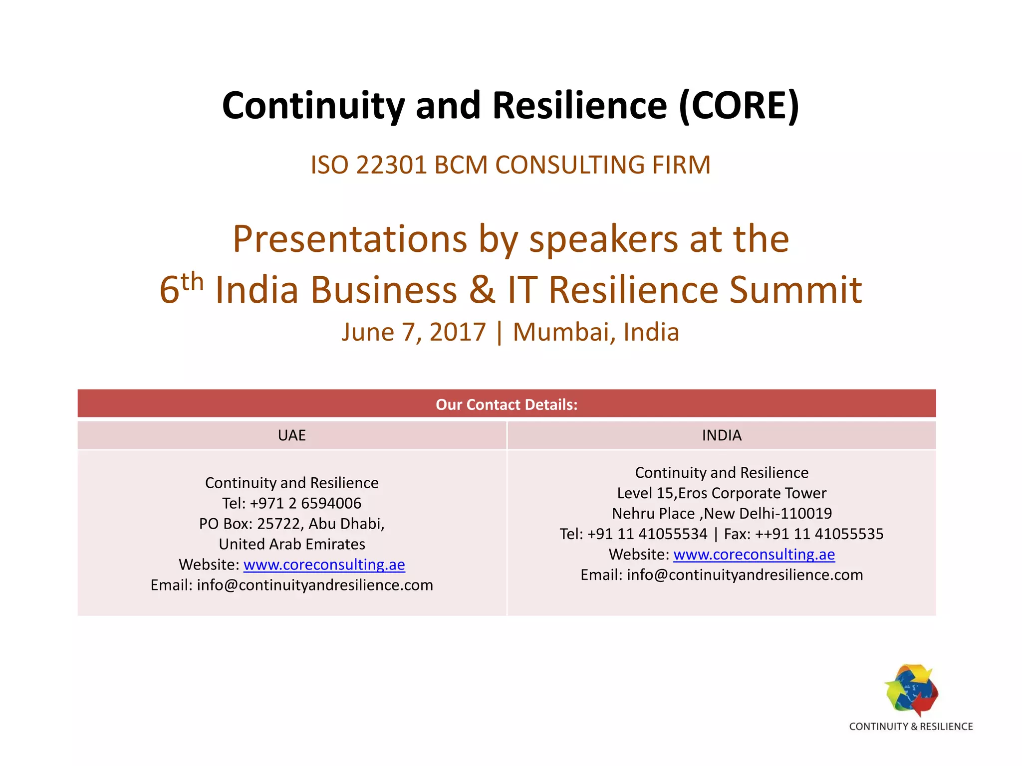 Cyber Security Developments for BCM Practitioners | PPT